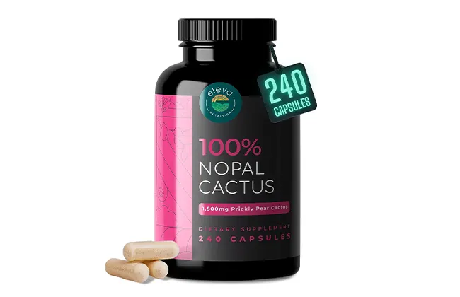 Cápsulas de cactus Nopal de la marca Eleva Nutrition